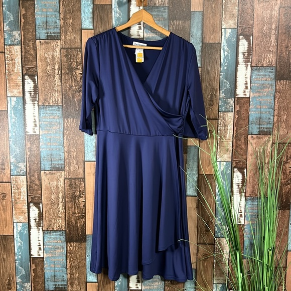 The Paragon | Dresses | The Paragon Navy Blue Petal Dress | Poshmark